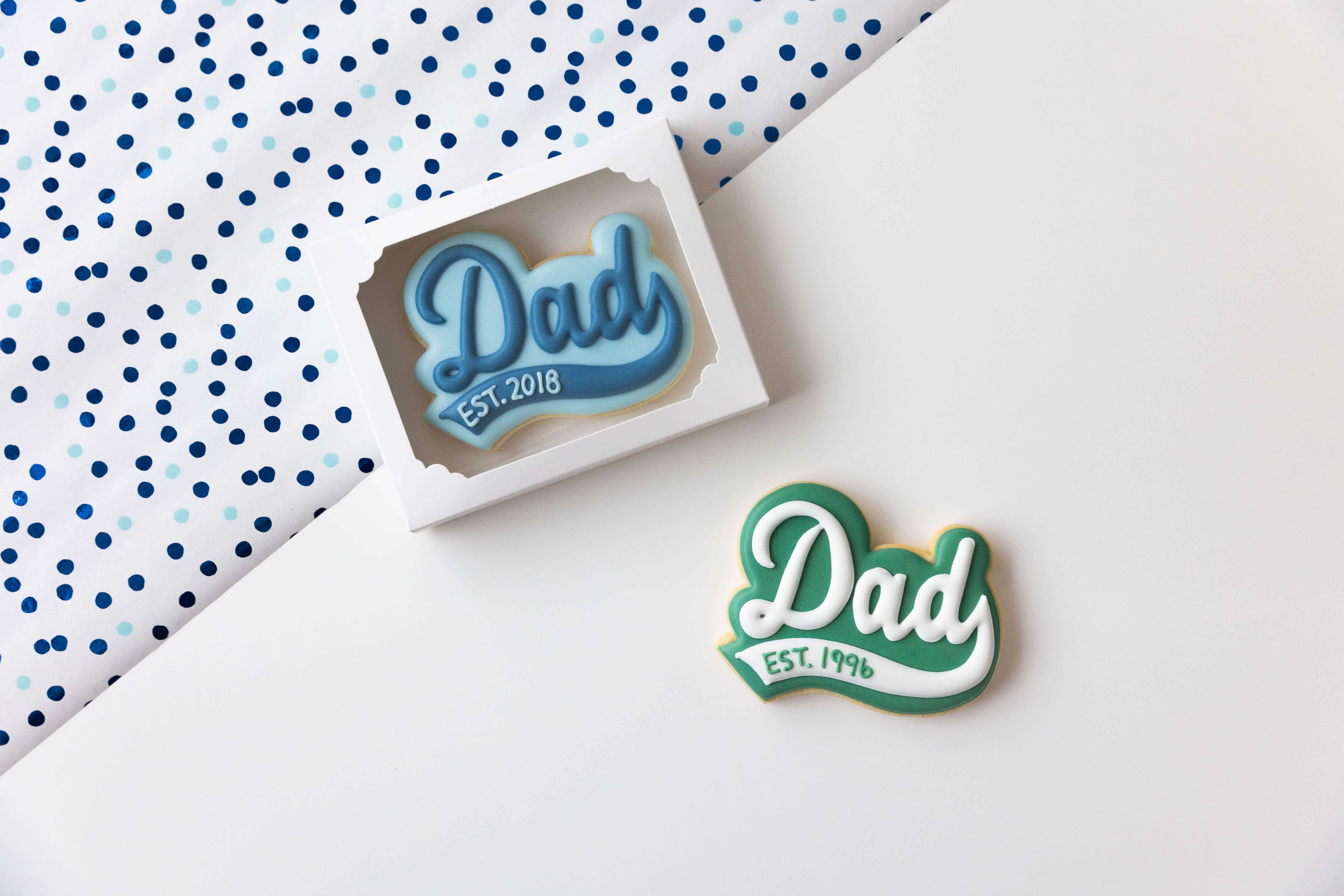 DAD PLAQUE SINGLE BOXED COOKIE – Cookie Planet Melbourne