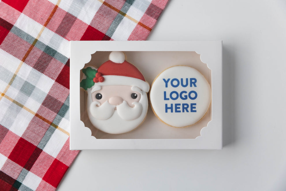 CORPORATE SANTA & FRIENDS- BOXED SET OF 2 – Cookie Planet Melbourne